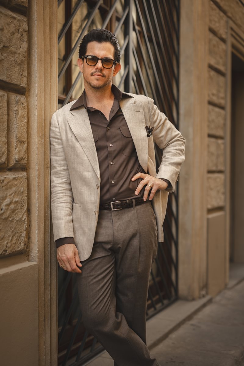 Tan Solid Linen Sport Coat | Michael Andrews Bespoke, New York's Most ...